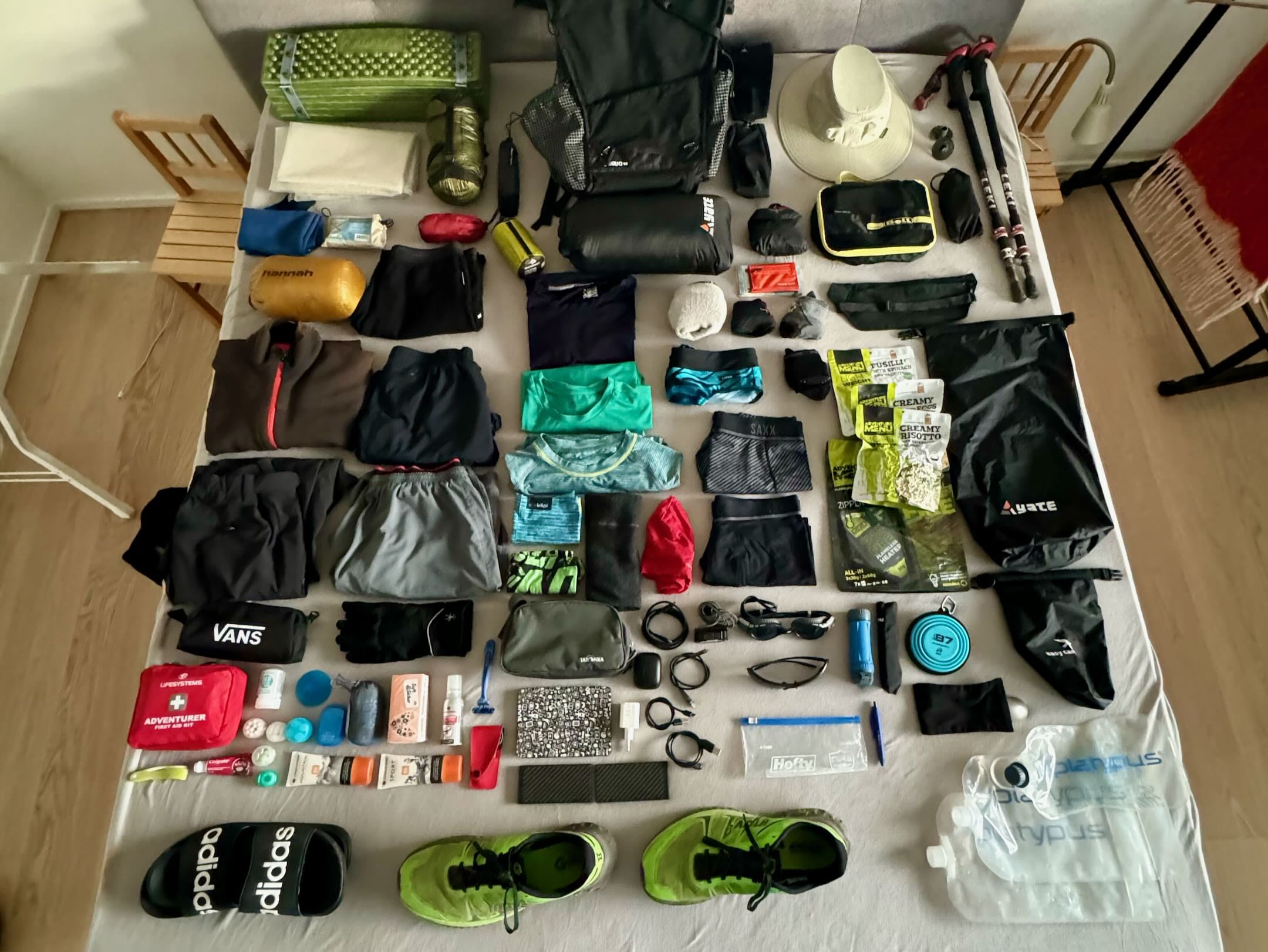 Moje výbavička alias Gear List pro Tenerife 2024 | Naše toulání